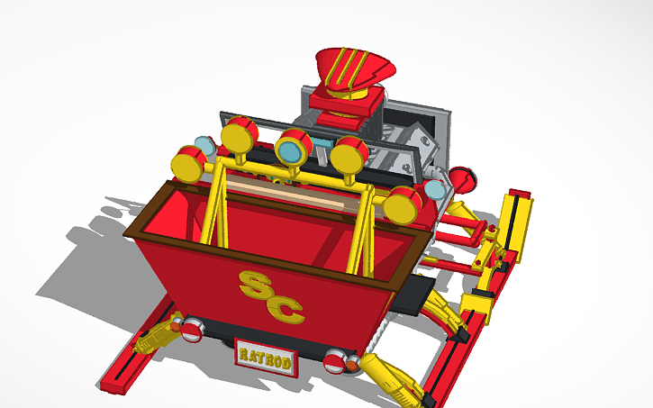 3D design Santas' new sleigh - Tinkercad