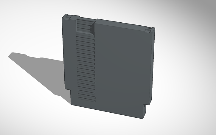 3D design NES Cartridge - Tinkercad