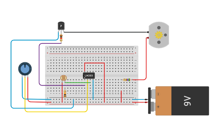 Circuit design 2. Group: B16; ID: 180208126, 180208116 - Tinkercad