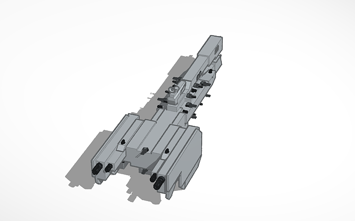 3D design Resistance Charon Flight II Light Frigate | Tinkercad
