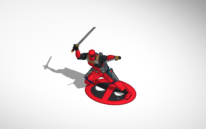 3D design Deadpool my hero - Tinkercad