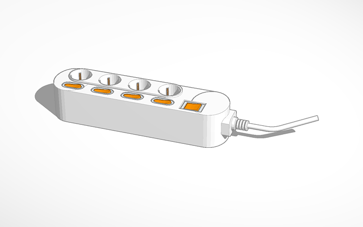 3D design Power Plug - Tinkercad
