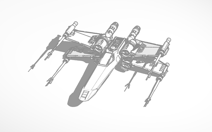 3D design X Wing - Tinkercad