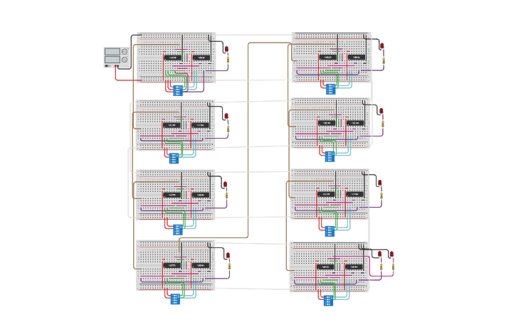 Circuit Design 8 Bit Adder Tinkercad