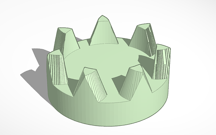 3D design crown gear 7T | Tinkercad