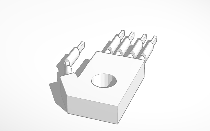 3D design robot hand - Tinkercad
