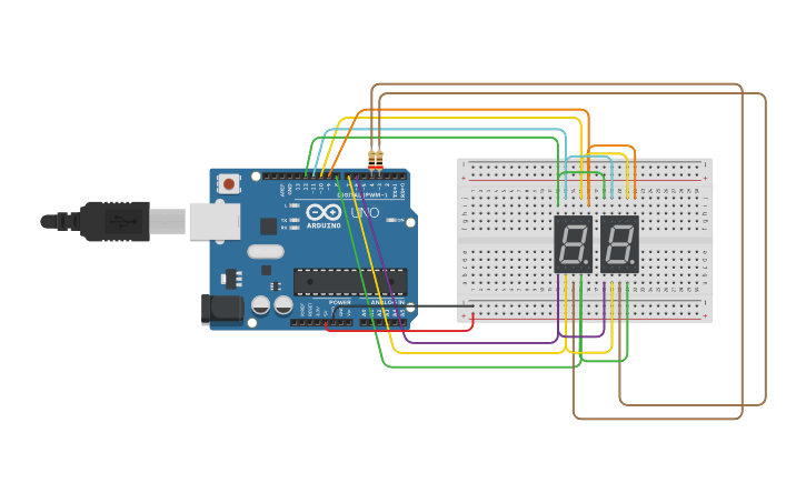 Circuit Design Countdown Tinkercad
