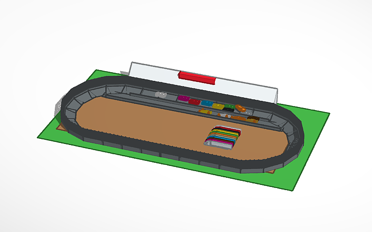 3D design Nascar Track New Hampshire International Speedway - Tinkercad