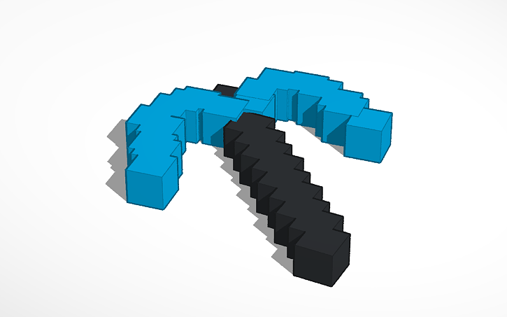 3D design diamond pickaxe (minecraft) | Tinkercad