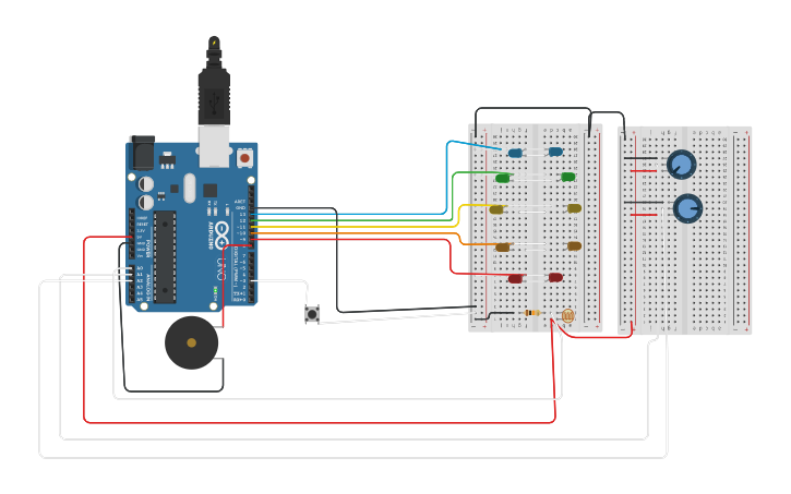 Circuit design Arduino Portal Quack - Tinkercad
