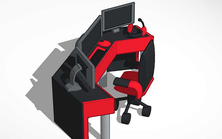 3D design Set up gamer - Tinkercad
