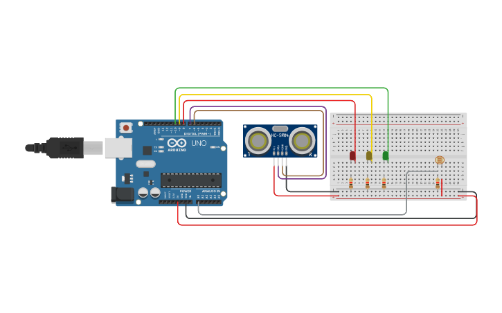 Circuit Design Sensor De Luz Ldr Ejemplo 5 Tinkercad