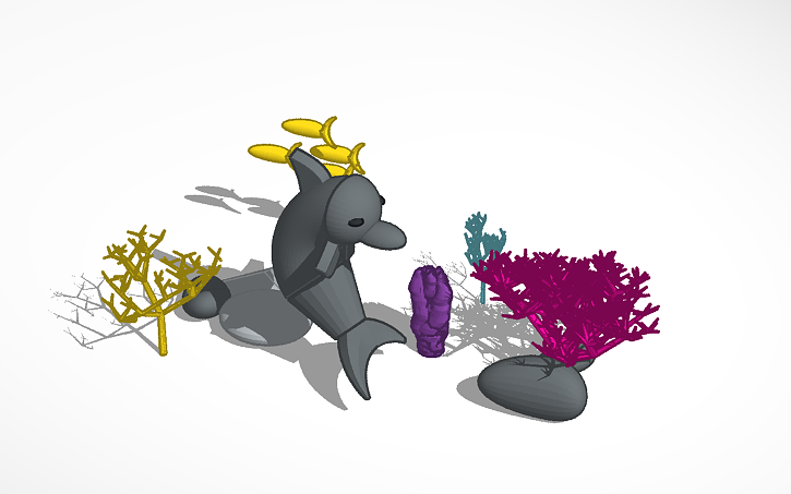 3D design Dolphin - Tinkercad