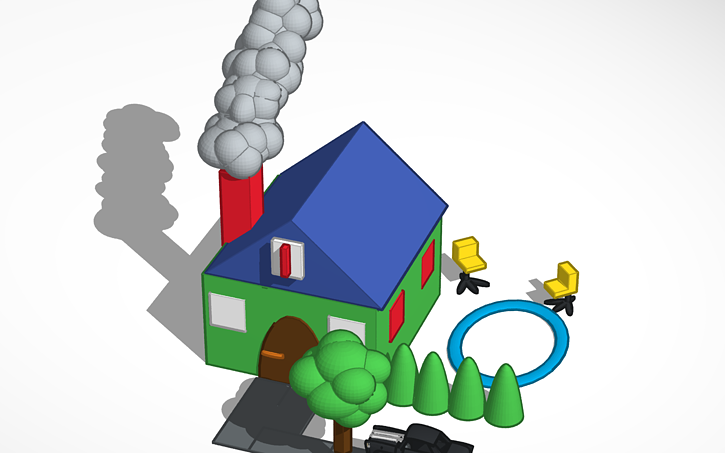 3D design Easy house - Tinkercad