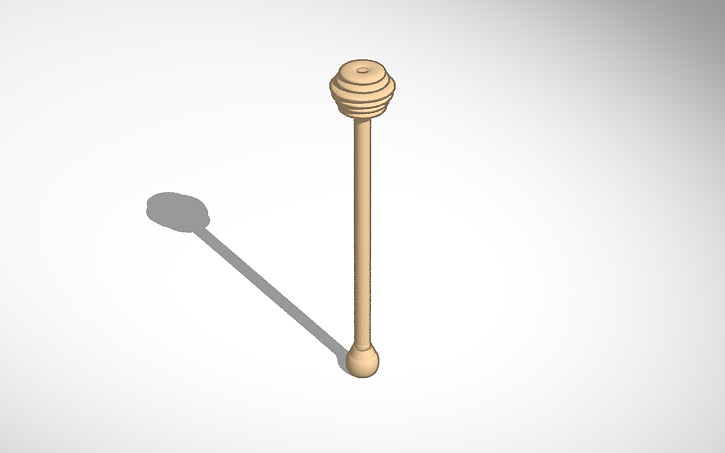 3D design Honey Dipper - Moore | Tinkercad