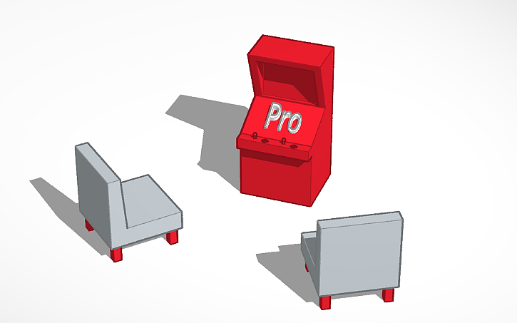 3D design Arcade Pro - Tinkercad