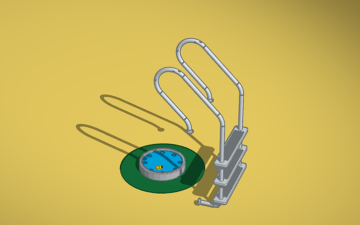 3D design Spraying park fountain - Tinkercad