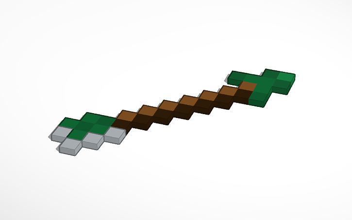 3D design emerald arrow minecraft | Tinkercad