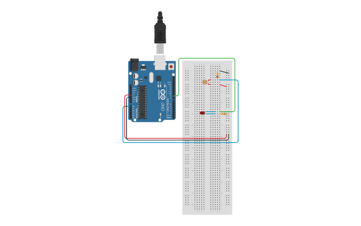 Circuit design Photoresistor | Tinkercad