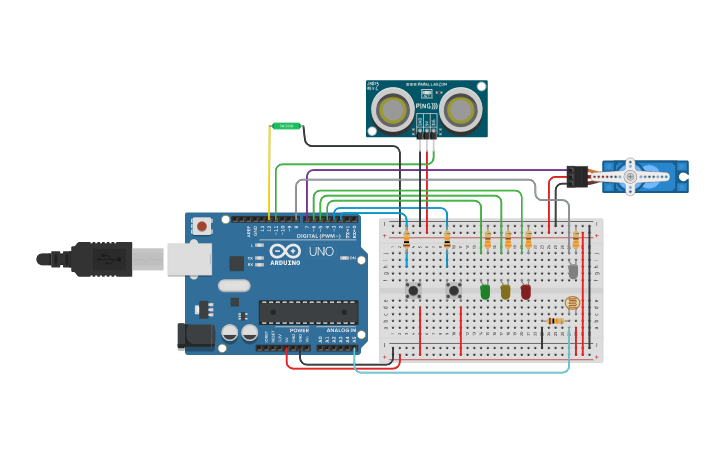 Circuit Design Smart Home Security Tinkercad