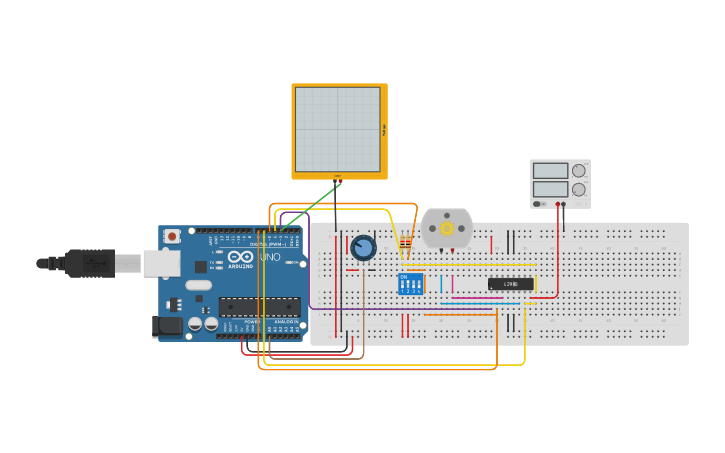 Circuit Design Ponte H Tinkercad