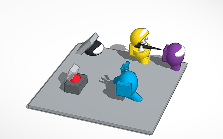 3D design Part 1. Among us. The Alien kill - Tinkercad