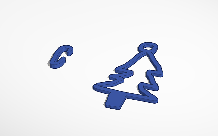 3D design Christmas tree ordament - Tinkercad