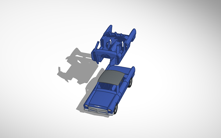 3D design banger car parts - Tinkercad