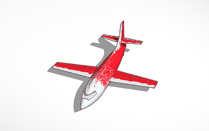 3D design Jet with animated decal | Tinkercad