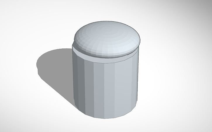 3D design garbage can - Tinkercad