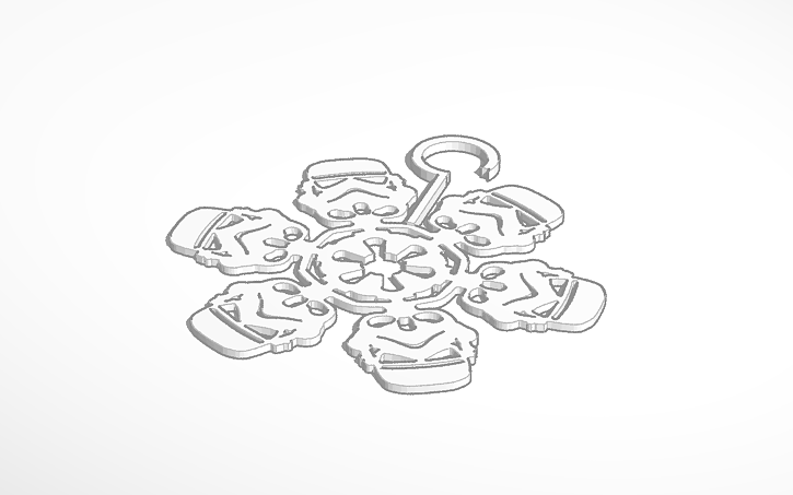 3D design Star Wars Storm Trooper Snowflake | Tinkercad