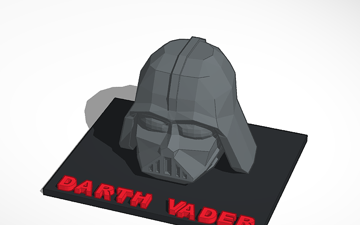 3D design darth vader - Tinkercad