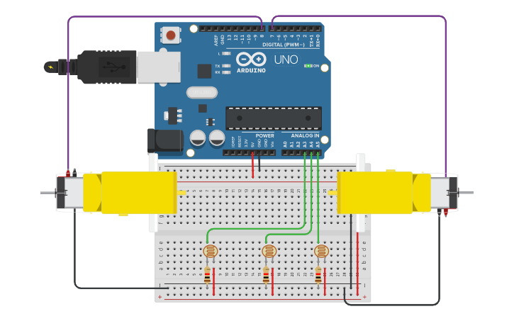 Circuit design Proyecto: Carro Controlado por LDR / Car controled by ...