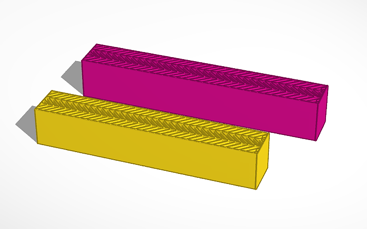 3D design Geometric Pattern 6 Pen Blanks - Tinkercad