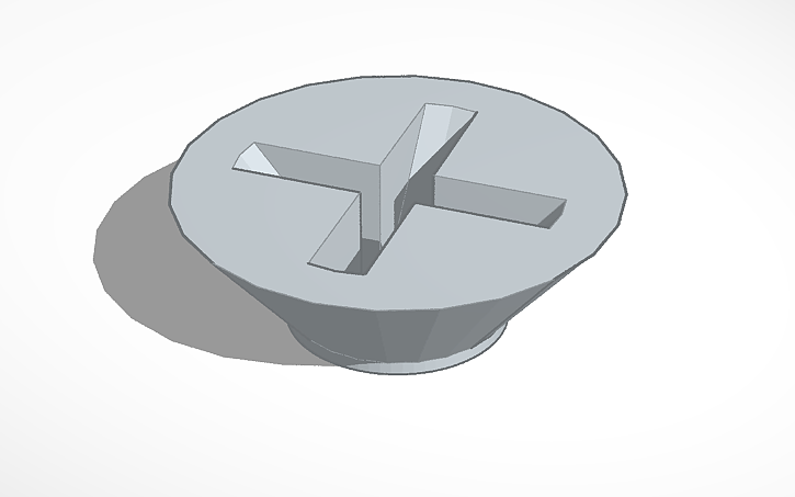 3D design SCREW HEAD - Tinkercad