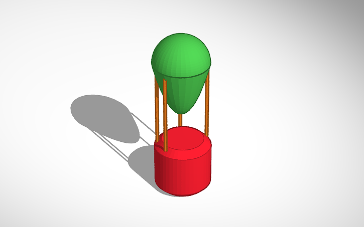 3D design The Hot Air Balloon | Tinkercad