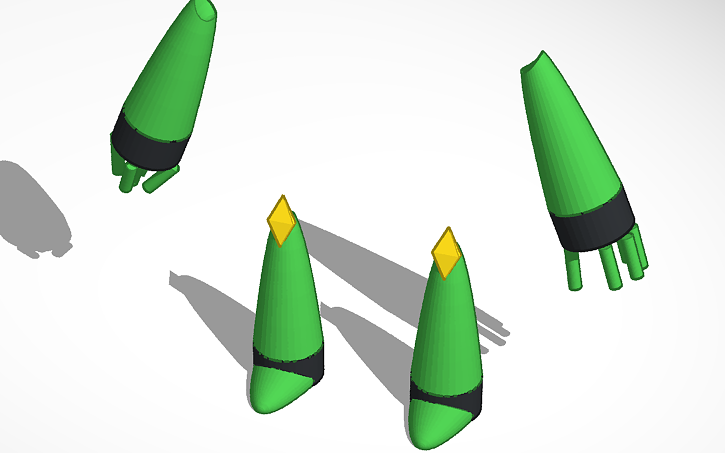 3D design Peridot's limb enhancers for Beta | Tinkercad