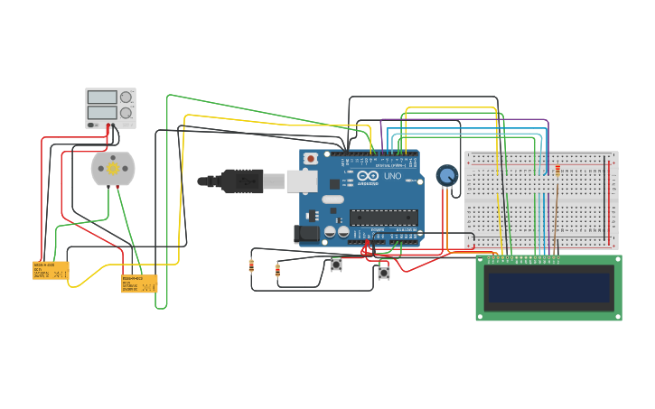 Circuit design PARQUEADERO | Tinkercad