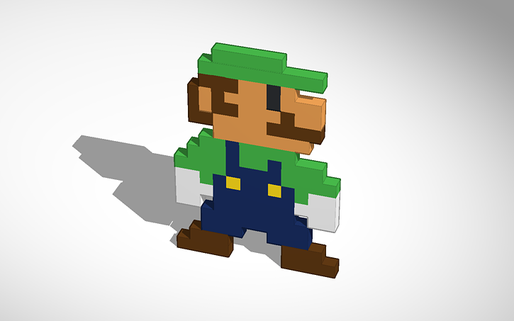3D design luigi - Tinkercad