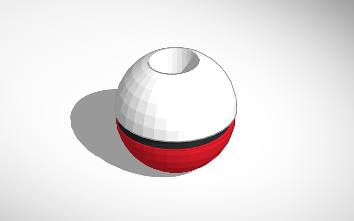 3D design The Pokemon Ball | Tinkercad