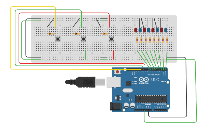 Circuit design Arduino - Tinkercad