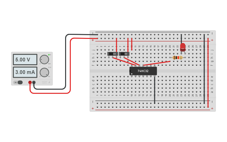 Circuit Design Or Gate Tinkercad