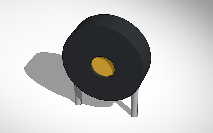 3d Design Buzzer Piezo Tinkercad