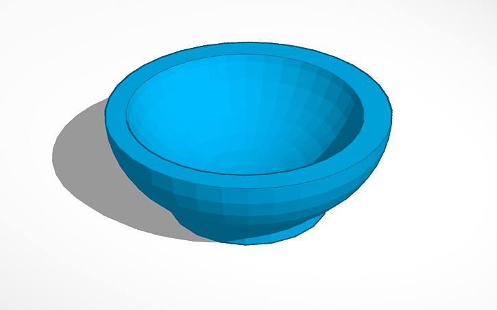 3D design Salsa Bowl (Authentic) - Tinkercad
