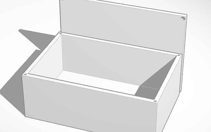 3D design Copy of Box for lcd screen - Tinkercad