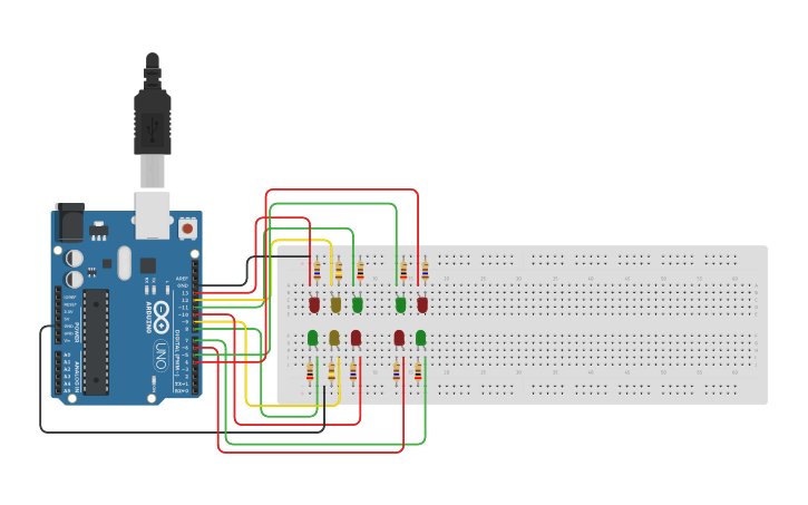 Circuit design Semáforo duplo com semáforo para pedestres - Igor Rocha ...