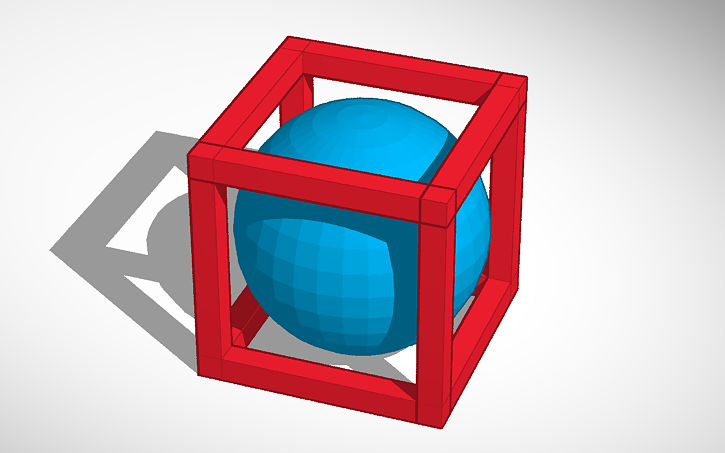 3D design Ball in Cage - Tinkercad