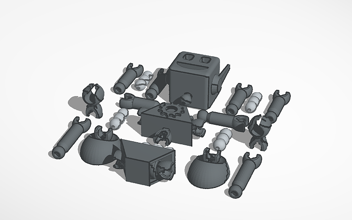 3D design Articulated Robot Figure - Tinkercad