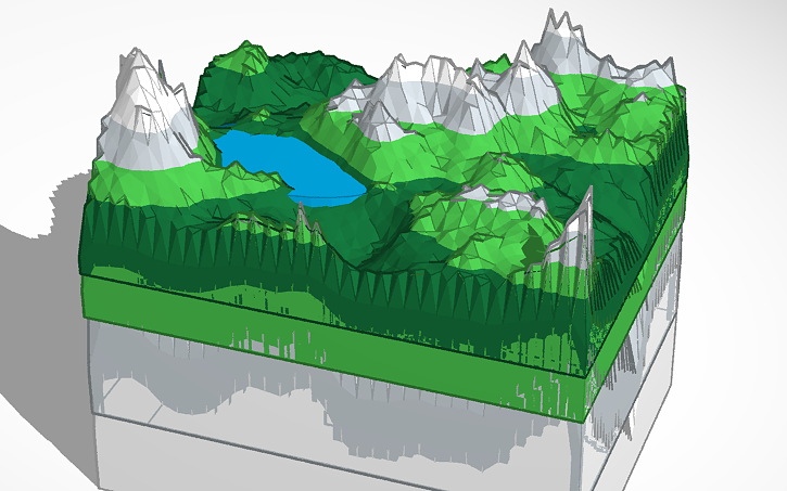 3D design MOUNTAIN | Tinkercad