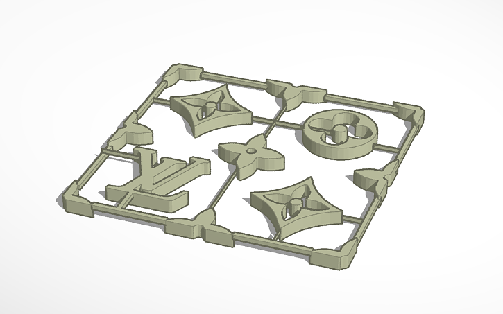 3D design LouiV-Stencil-orig - Tinkercad